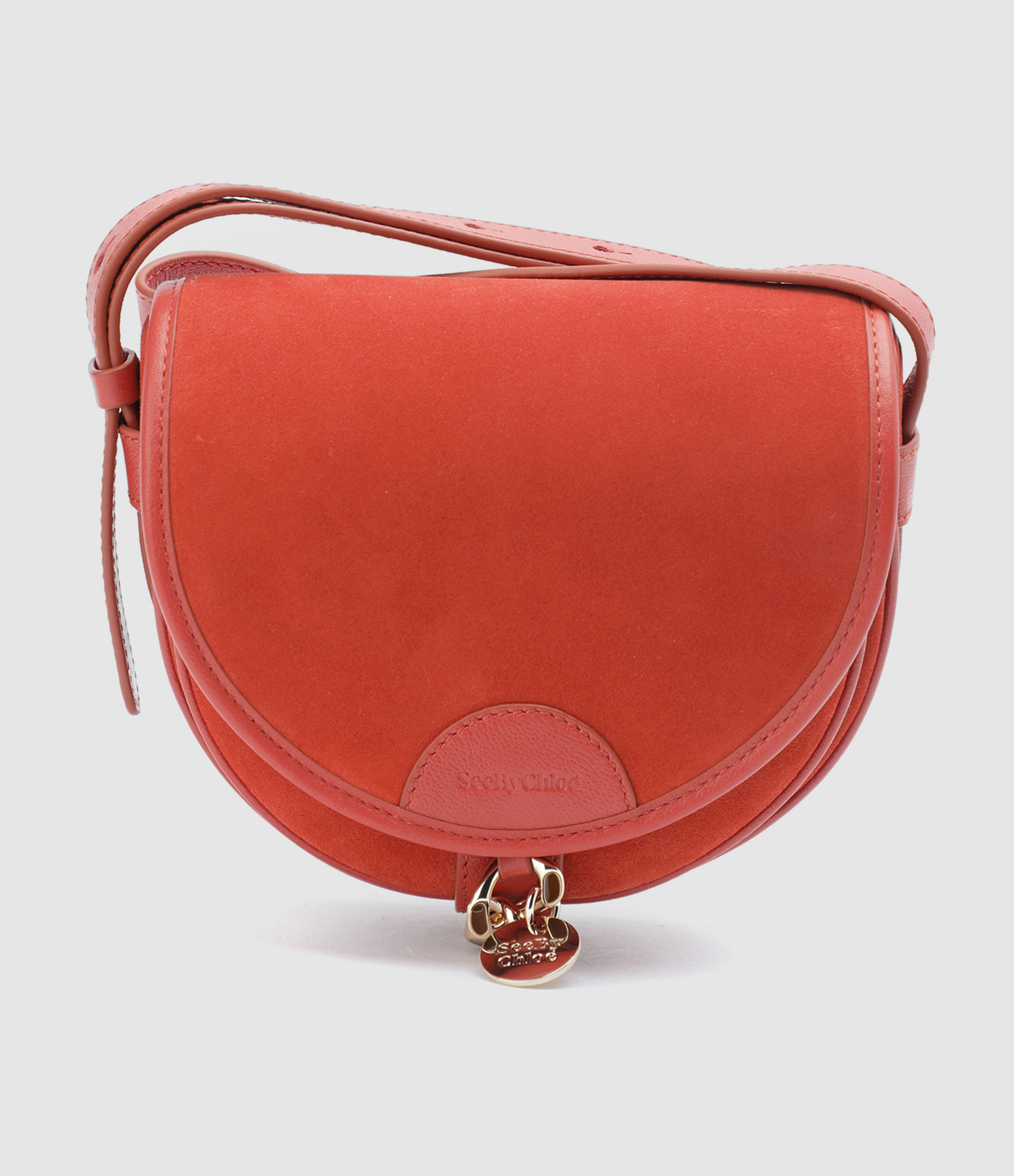 SEE BY CHLOE - Sac Mara Chaîne PM Cuir Earthy Red