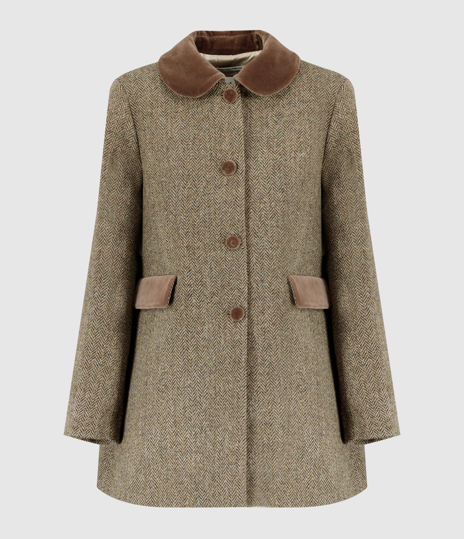PAUL AND JOE - Manteau Marcea Laine Marron