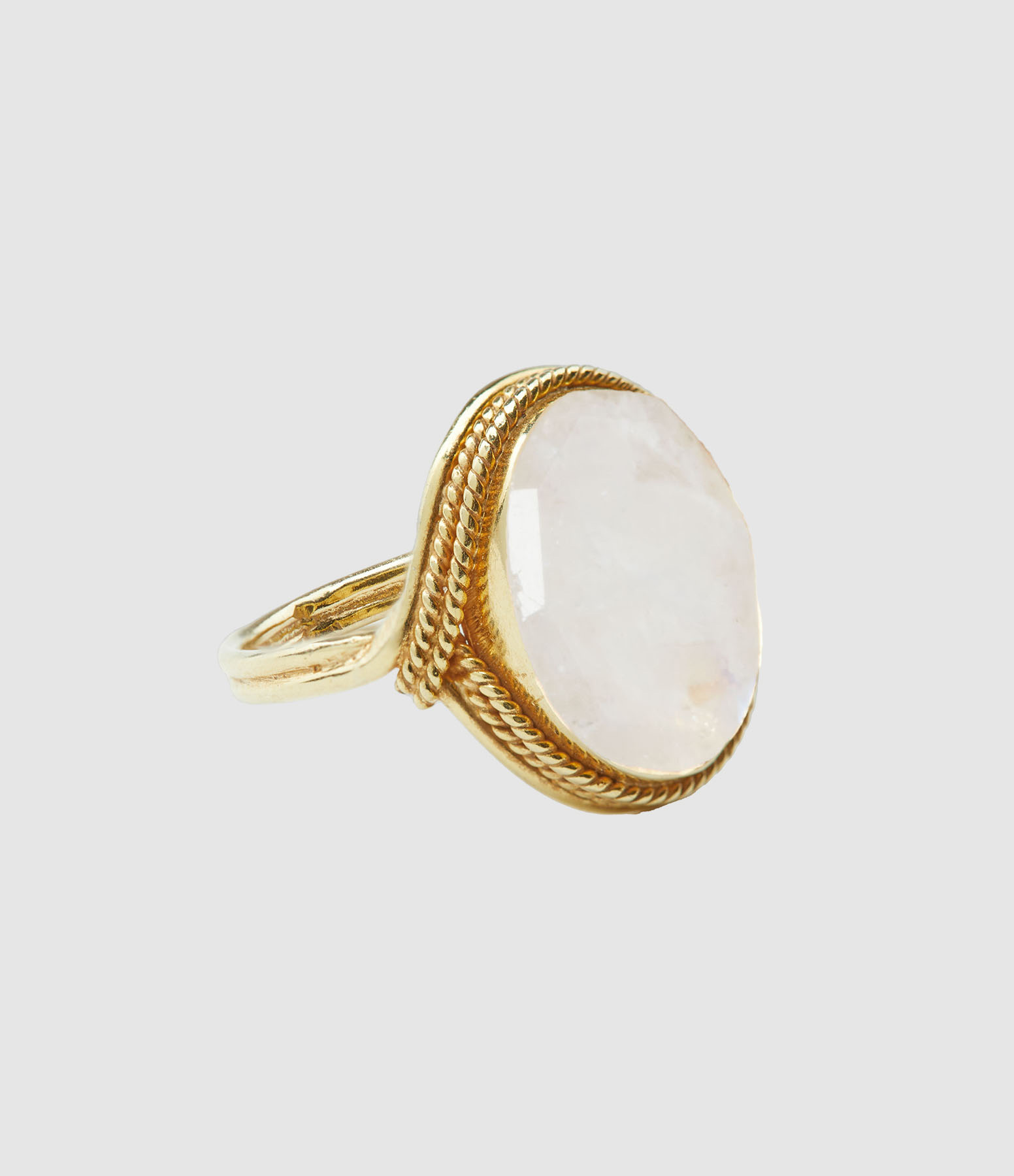 VADI JEWELS - Bague Sphinx Big Pierre de Lune