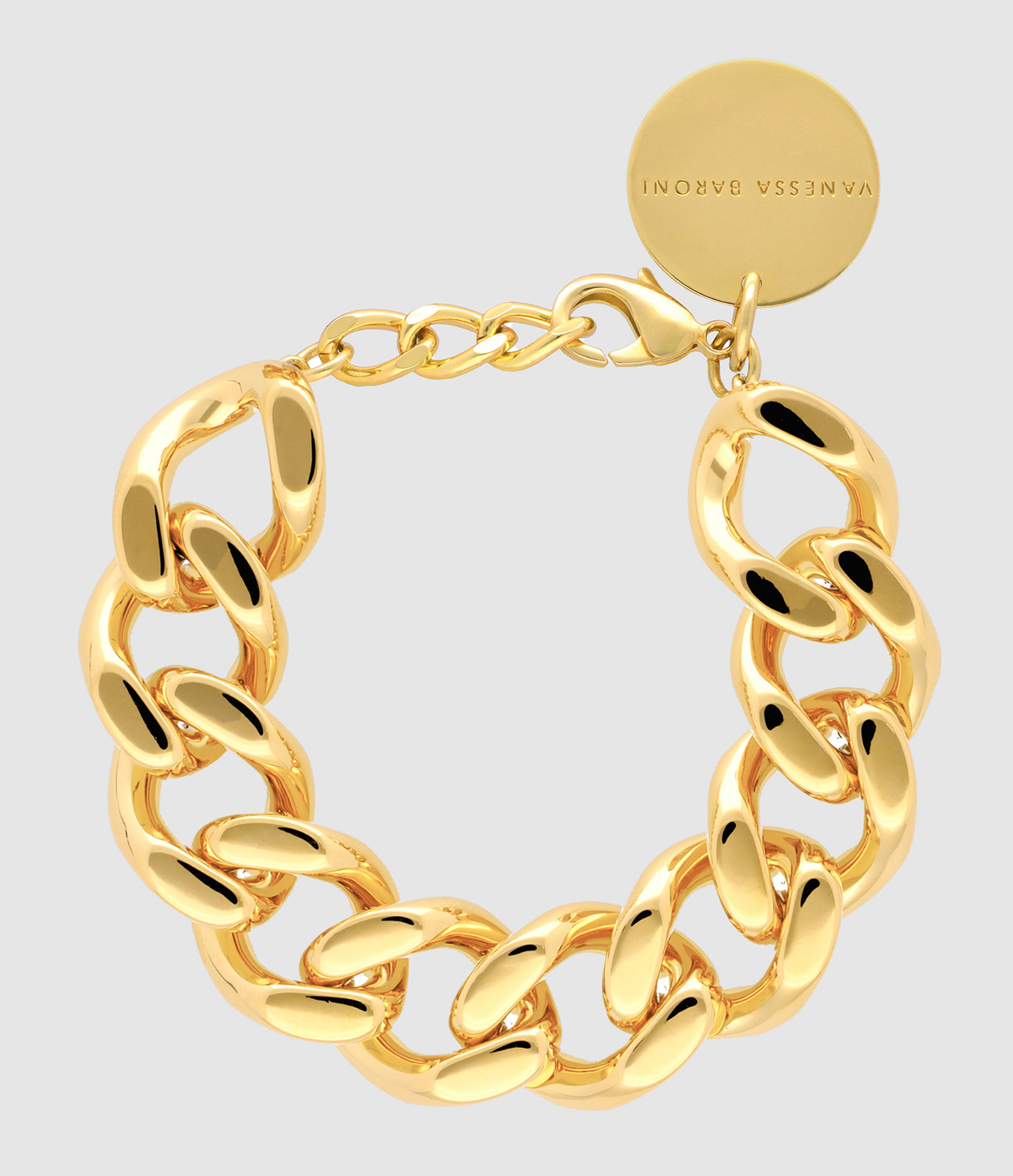 VANESSA BARONI - Bracelet Mini Flat Chain Gold