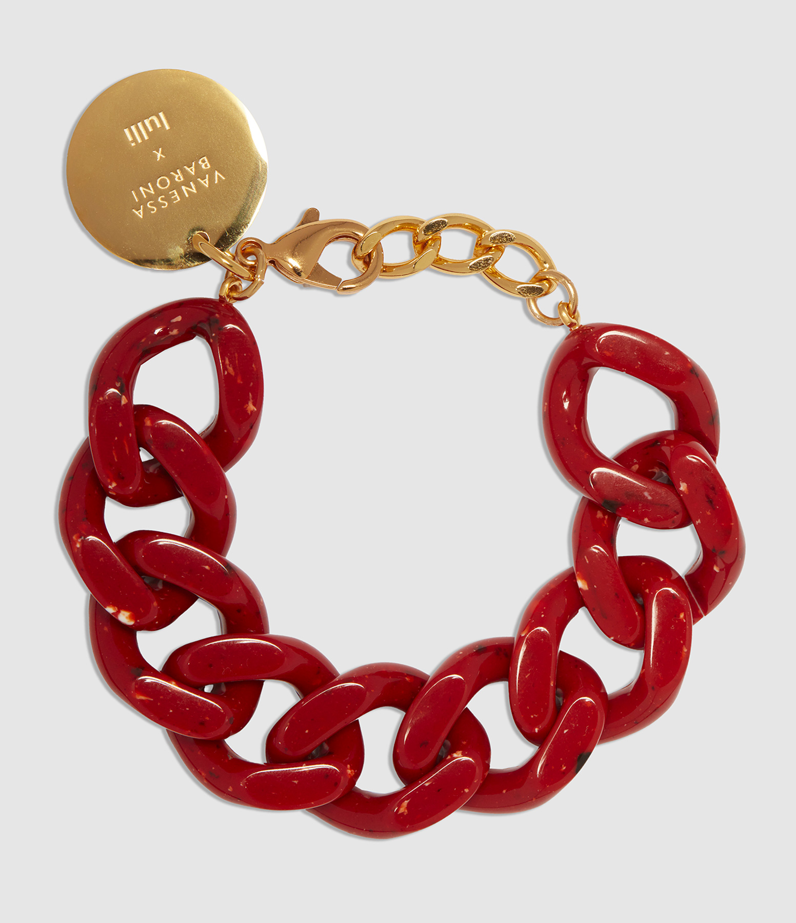 VANESSA BARONI - Bracelet Flat Chain Coral, Collaboration Lulli x ...