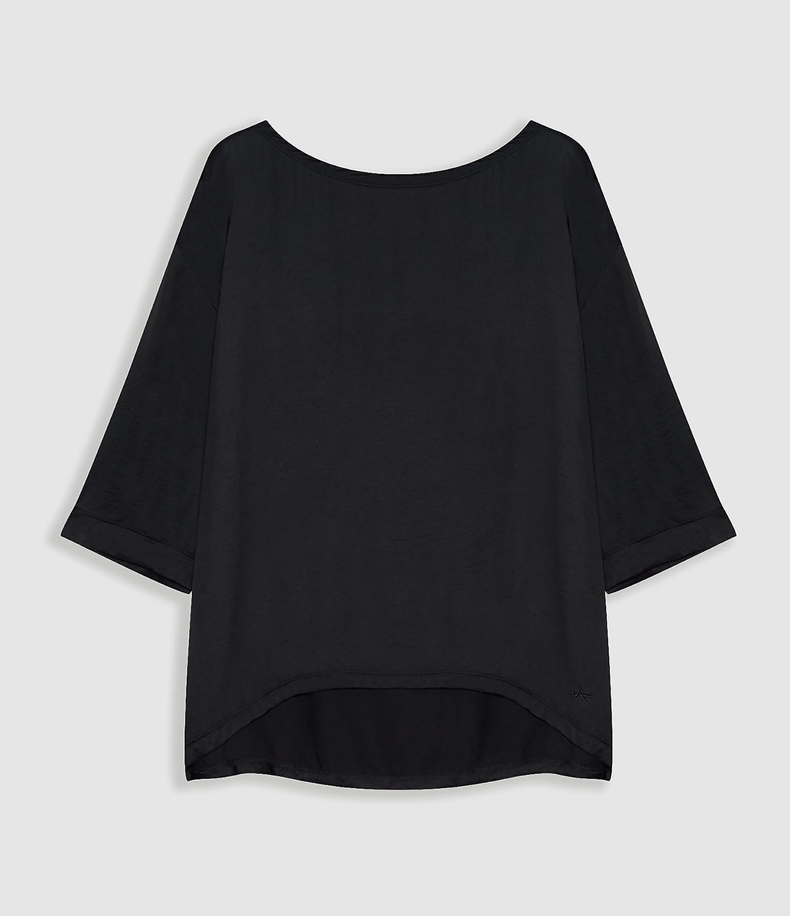 JEANNE VOULAND - Top Vera Satin Noir, Collab JV x Véronika