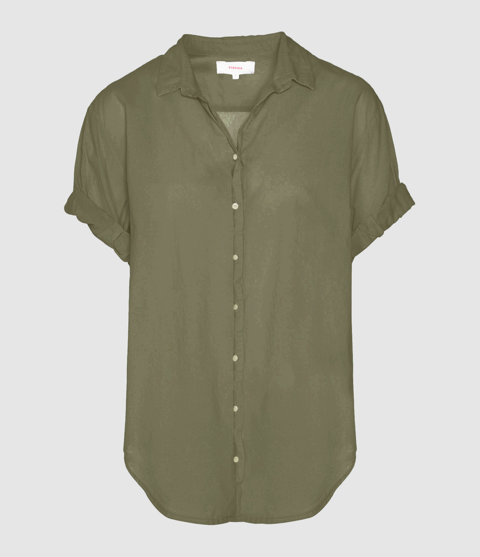 XIRENA - Chemise Channing Coton Green Moss